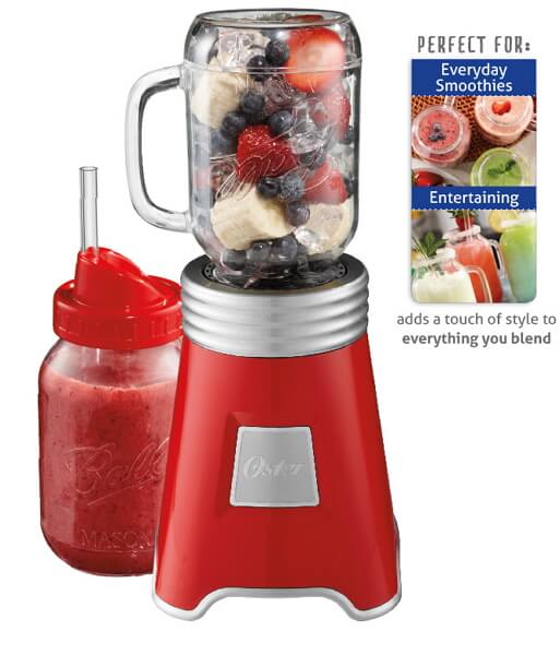 Oster เครื่องปั่นน้ำผลไม้ Mason Ball Jar Blender รุ่น BLSTMM