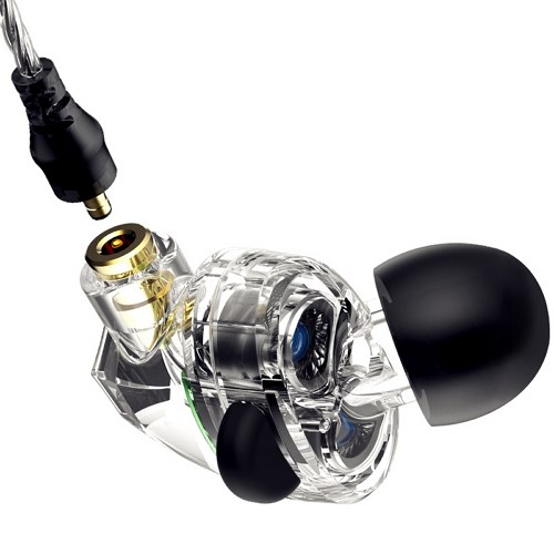 VJJB N1 Transparent Dual Driver Headphones
