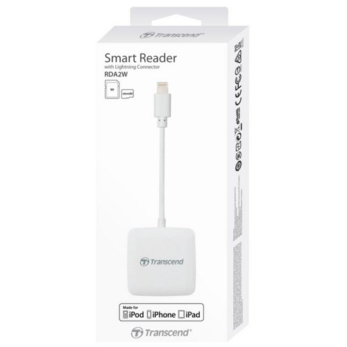 Transcend Card Reader for iPhone iPad with Lighting Connector (TS-RDA2W)
